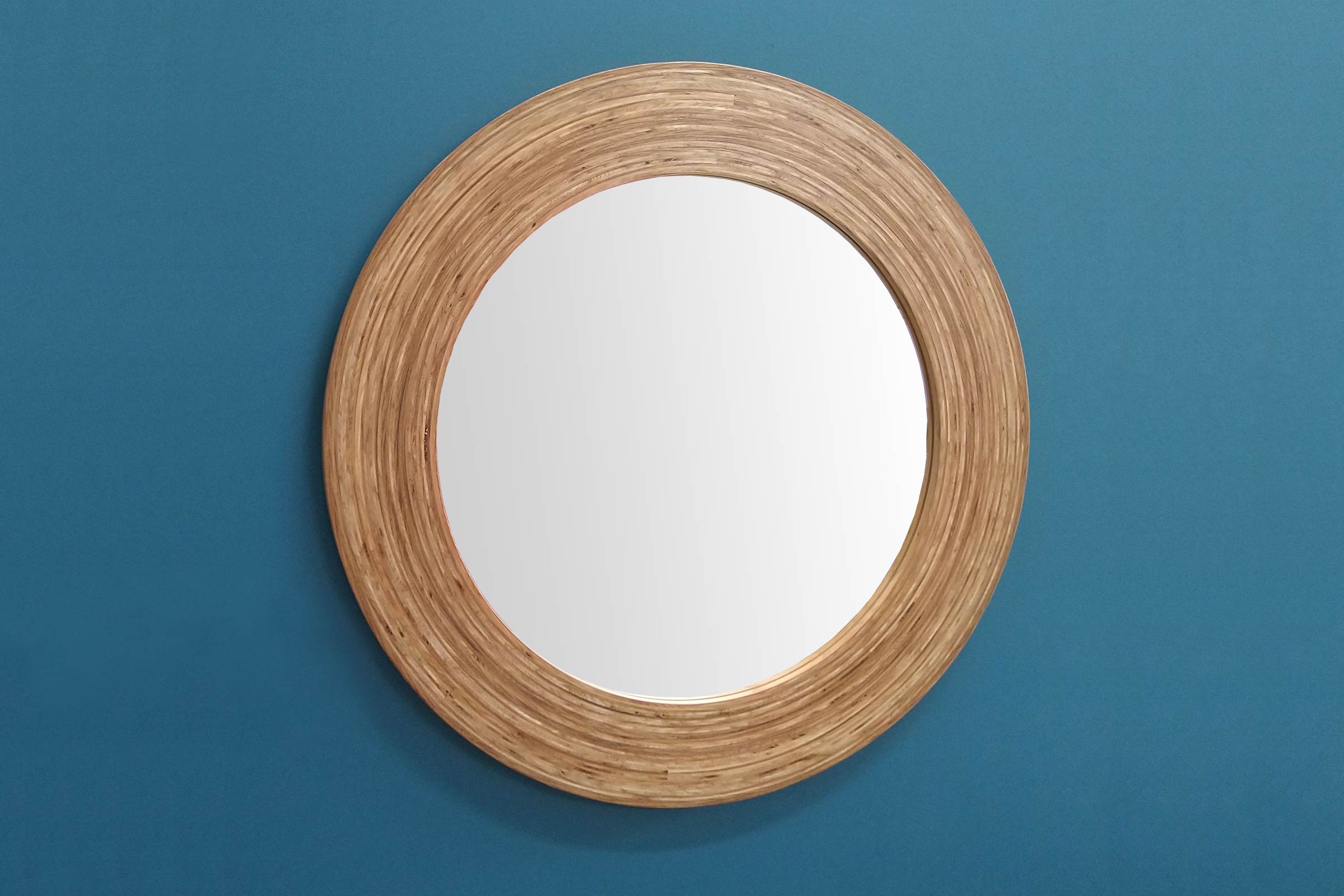 Elm Radial circular wall mirror - Edward Johnson Furniture